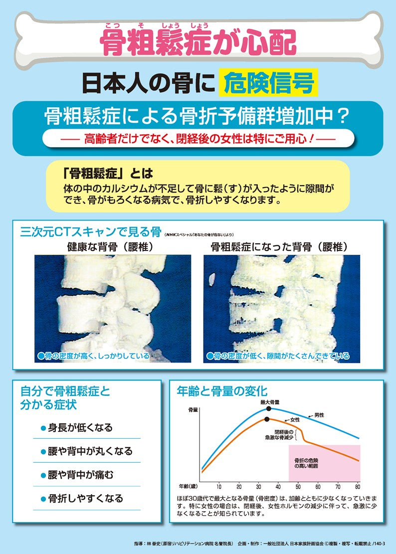 骨粗鬆症が心配 – JFPA®オンラインショップ