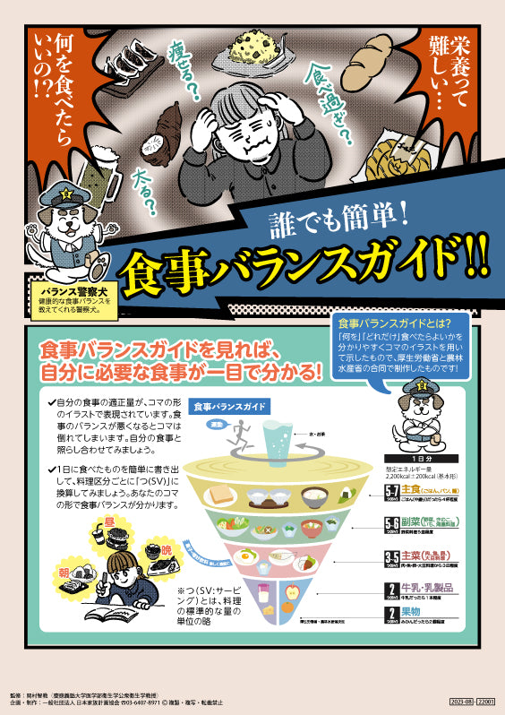 誰でも簡単！食事バランスガイド – JFPA®オンラインショップ