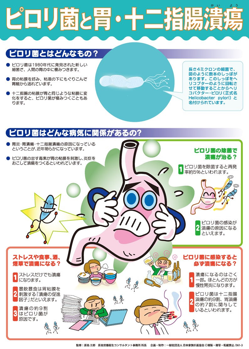 ピロリ菌と胃･十二指腸潰瘍 – JFPA®オンラインショップ