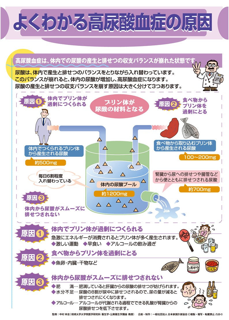 よくわかる高尿酸血症の原因 – JFPA®オンラインショップ