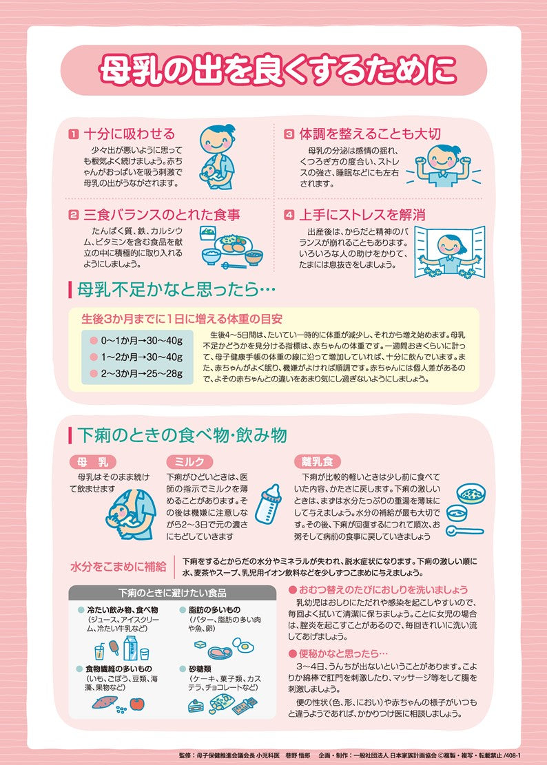 母乳の出をよくするために – JFPA®オンラインショップ