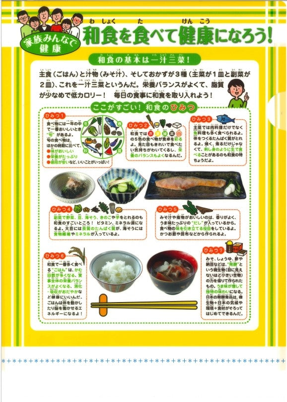 健康ﾌｧｲﾙ 和食を食べて健康になろう！ – JFPA®オンラインショップ