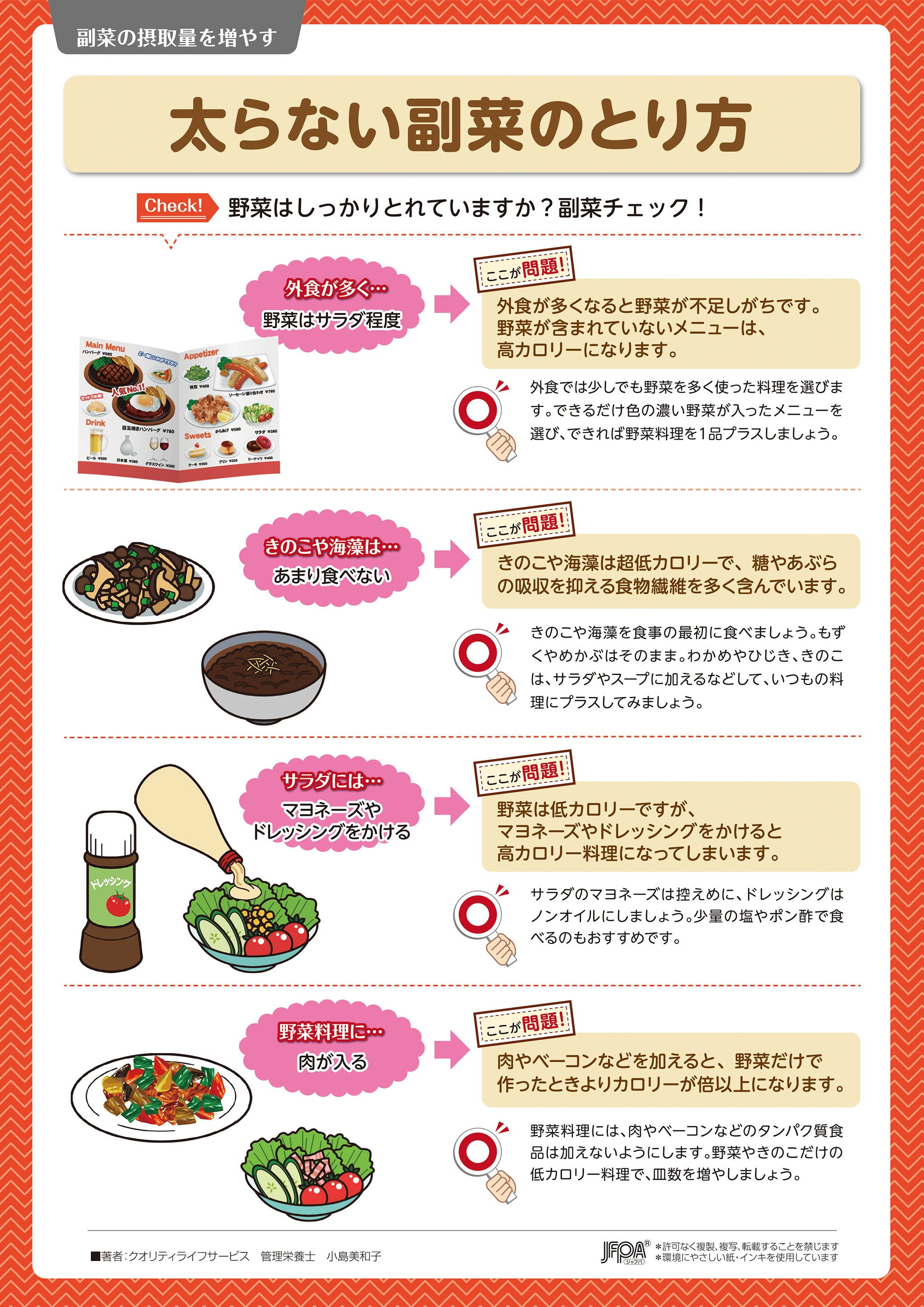 太らない副菜のとり方 – JFPA®オンラインショップ