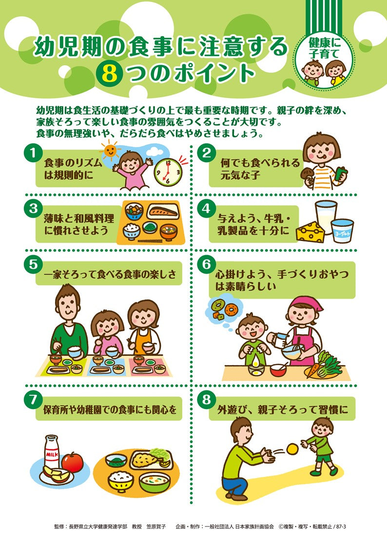 幼児期の食事に注意する8つのポイント – JFPA®オンラインショップ