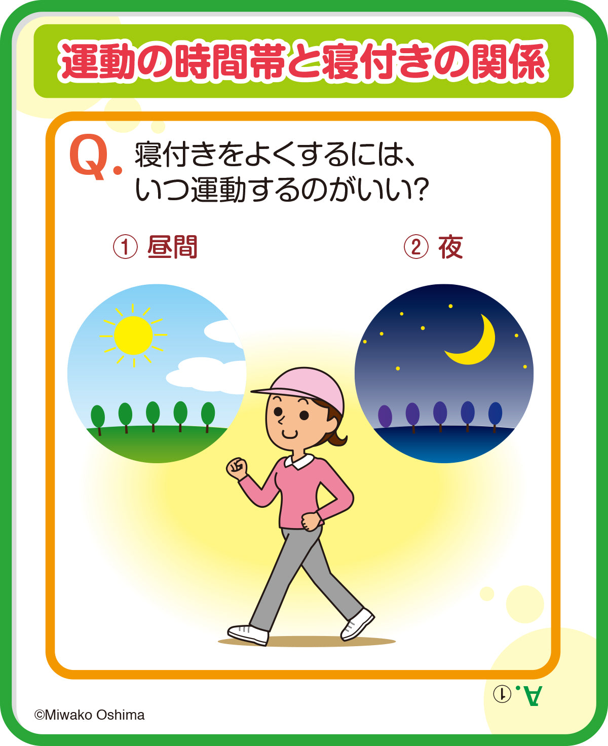 Q-56 運動の時間帯と寝付きの関係 – JFPA®オンラインショップ