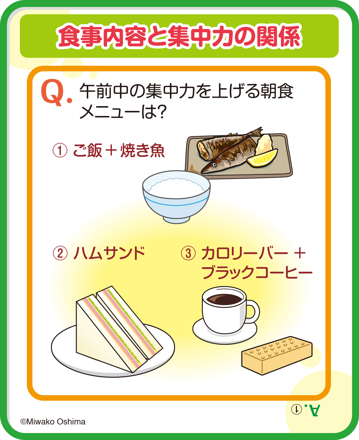 Q-58 食事内容と集中力の関係 – JFPA®オンラインショップ