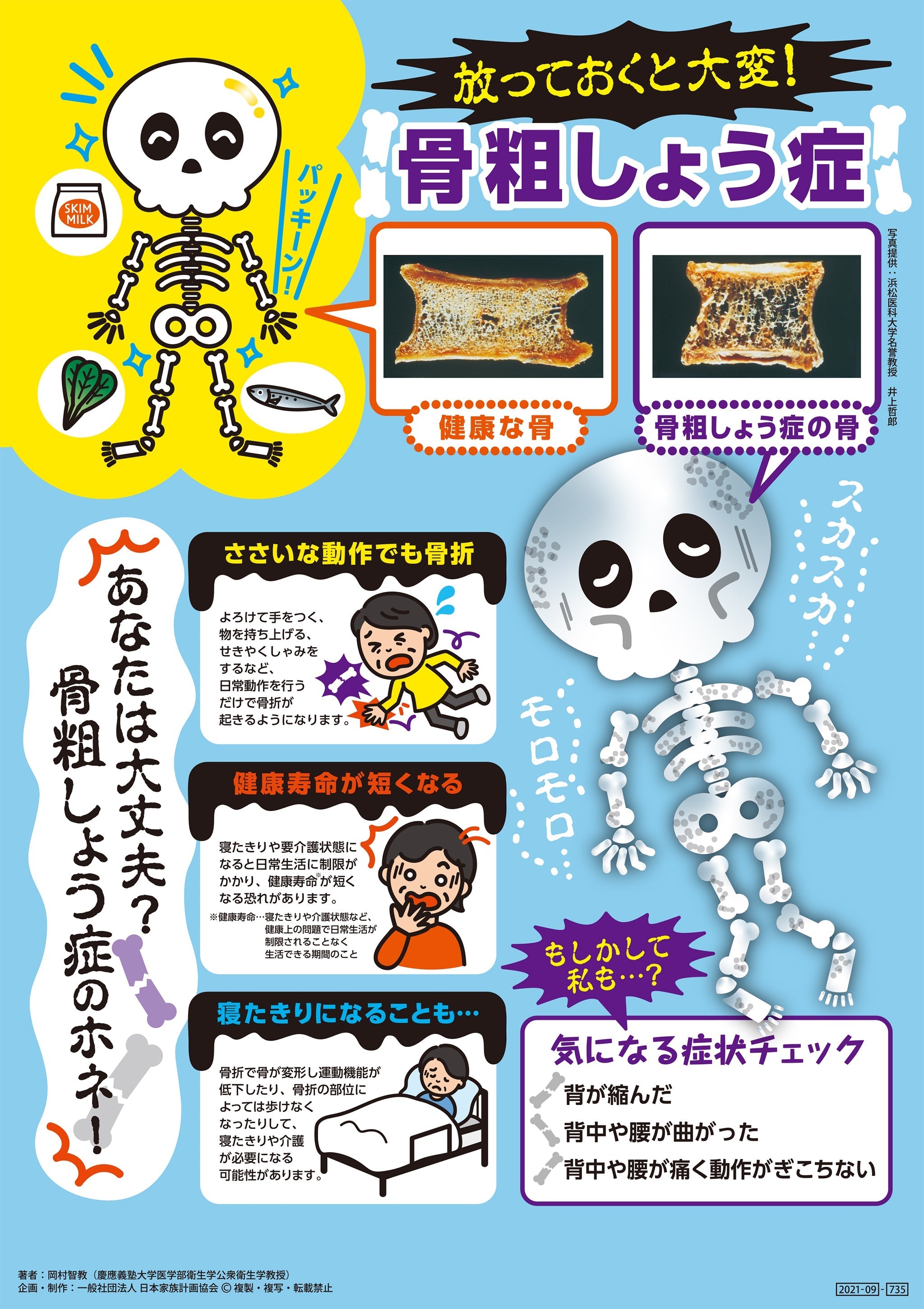 放っておくと大変！ 骨粗しょう症 文字多めver – JFPA®オンラインショップ